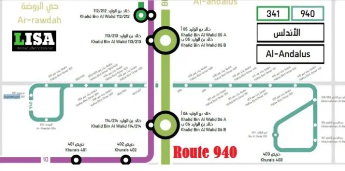 33 Routes: Riyadh Metro City Bus Map - 2025 - Life in Saudi Arabia